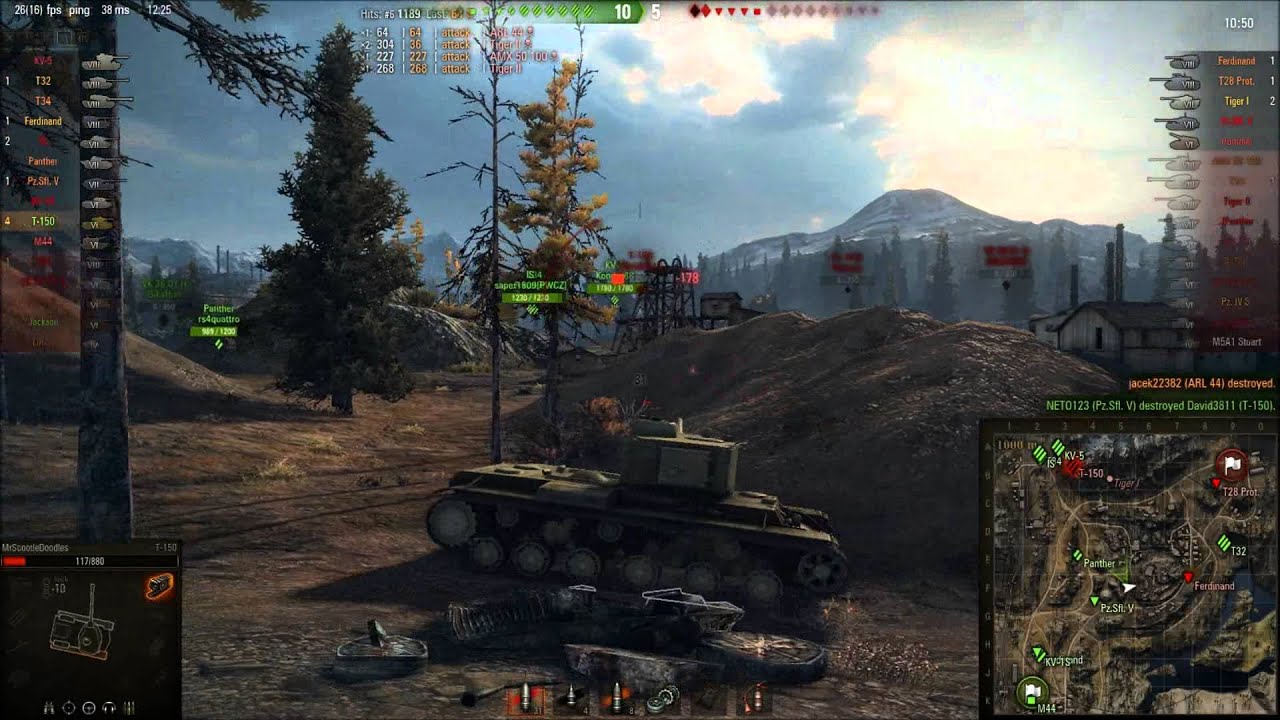World of tanks 89 - T-150 - better than the KV-1S? - YouTube