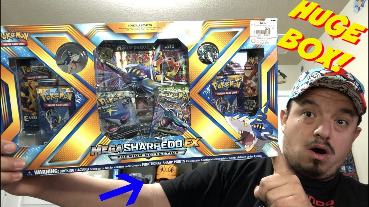 Mega Sharpedo EX Premium Collection Box Opening - YouTube