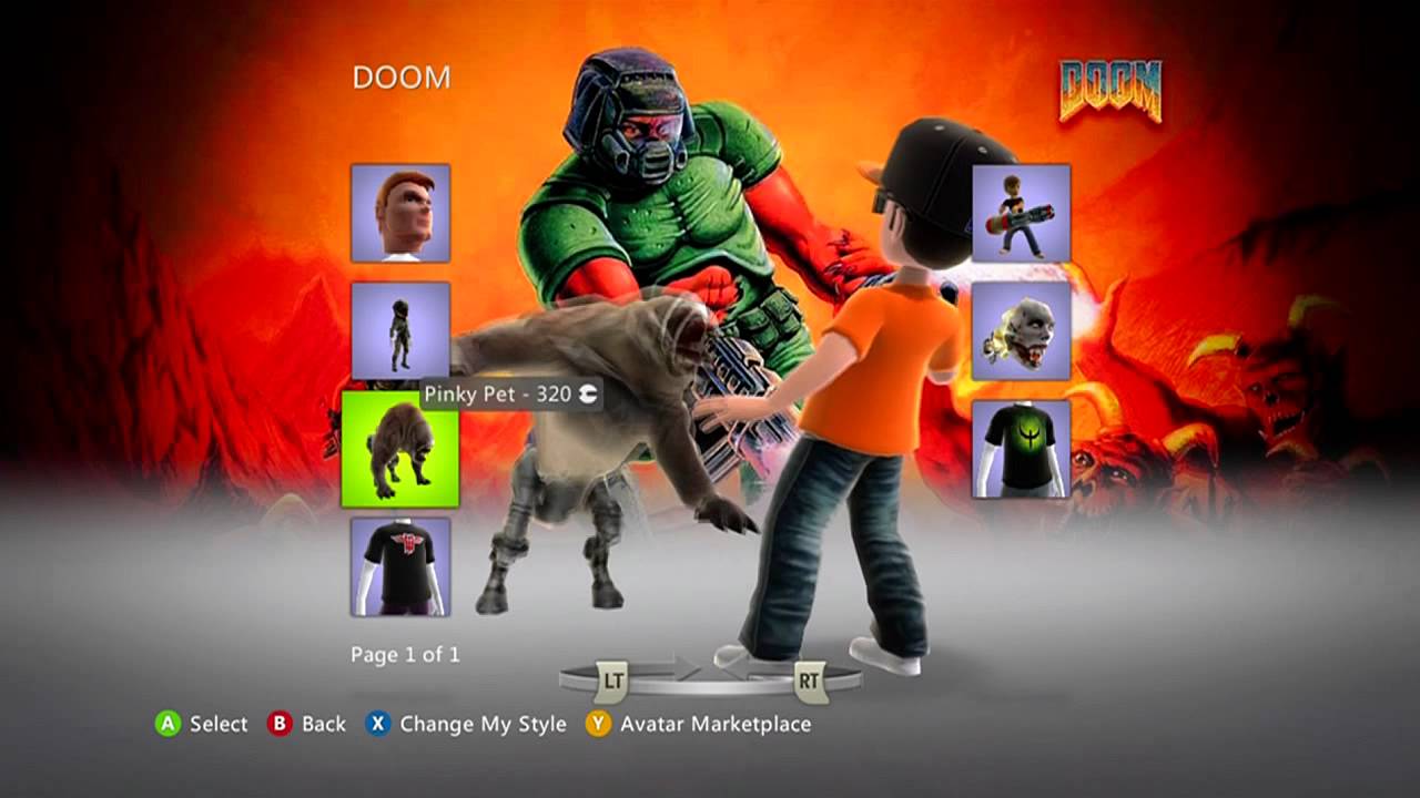Doom Xbox 360 Avatar Collection - YouTube