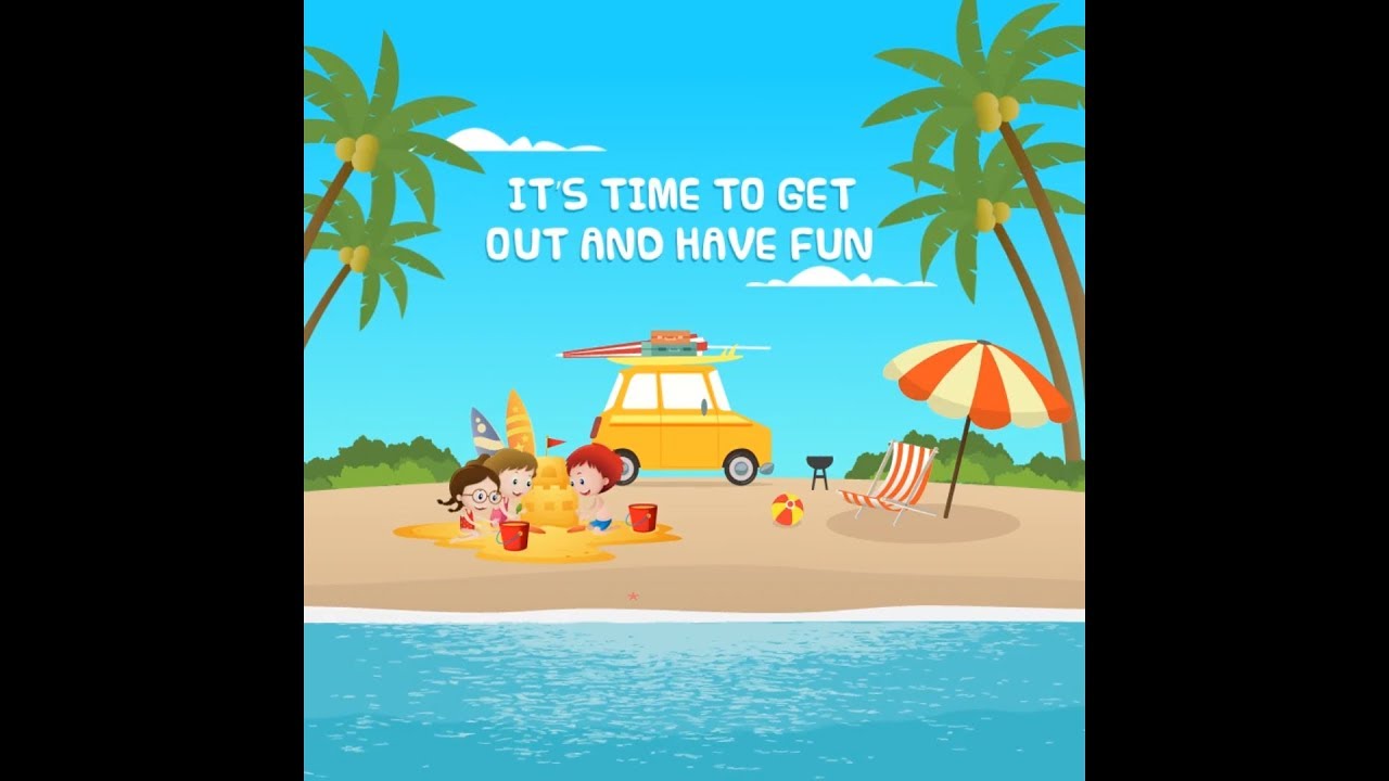 Hello Summer || 3 || Summer Holiday || GIF || Aftereffects - YouTube