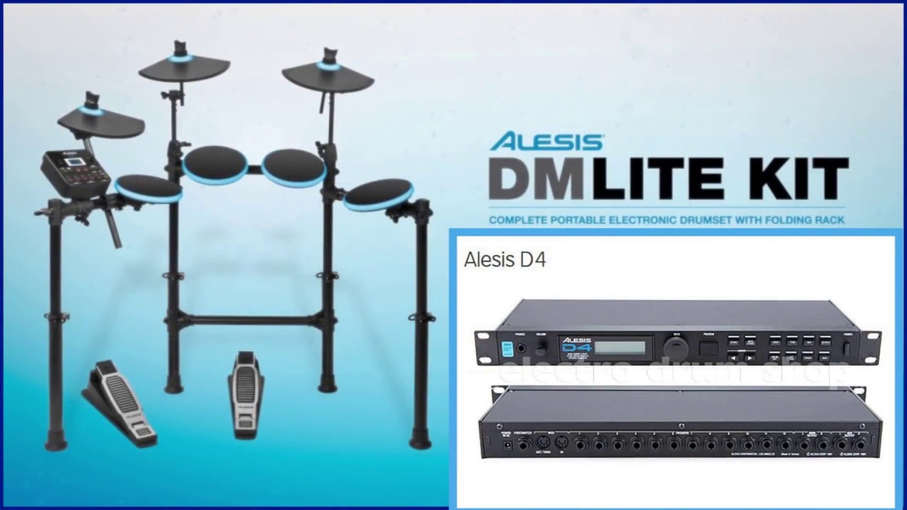Alesis D4 modulo de batería de 12 trigger PAD - YouTube