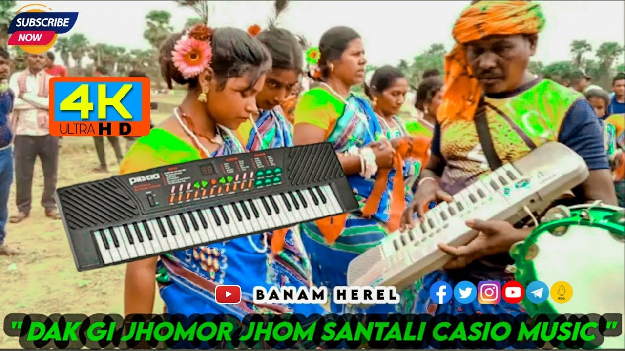 Dak gi jhomor jhom Santali Casio dong music instrumental 2024 || banam ...