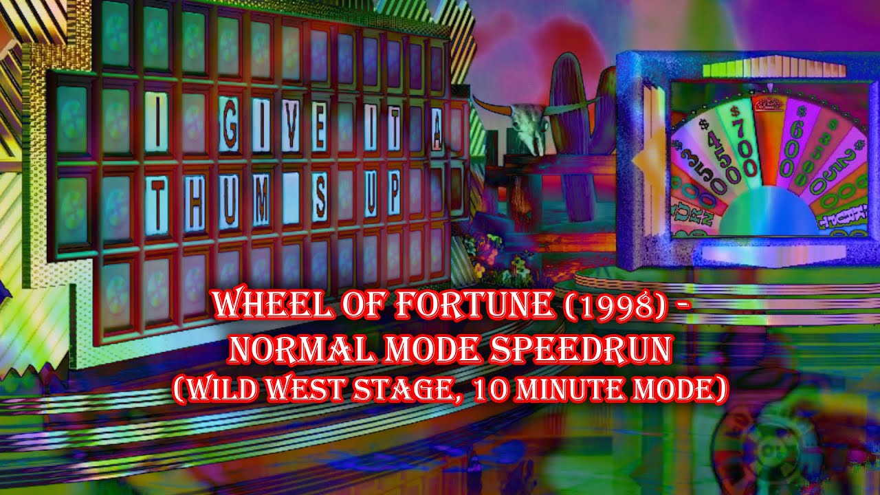 Wheel Of Fortune (1998) - Normal Mode Speedrun (Wild West Stage, 10 ...