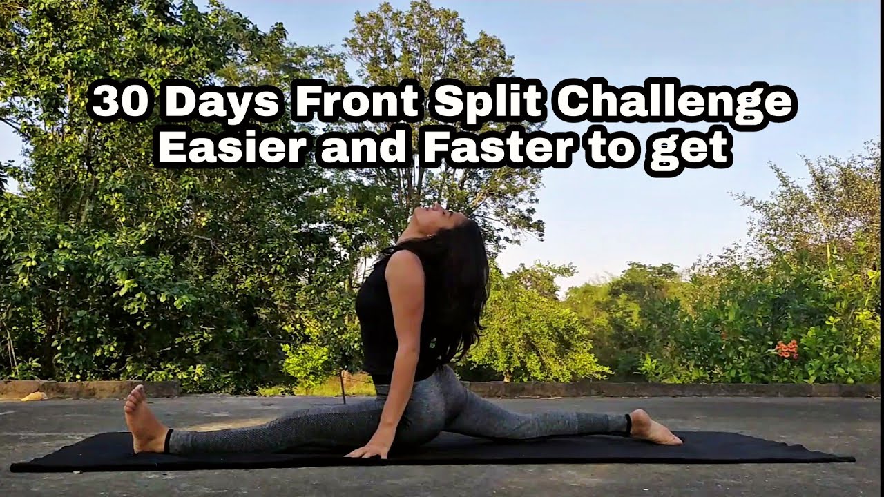 How to do FRONT SPLIT in 30 DAYS || front split challenge || Hanuman ...