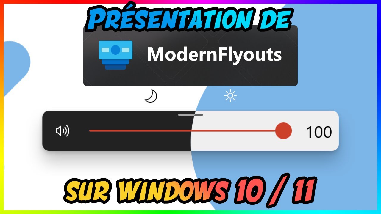 Présentation de ModernFlyouts sur Windows 10 / 11 - YouTube
