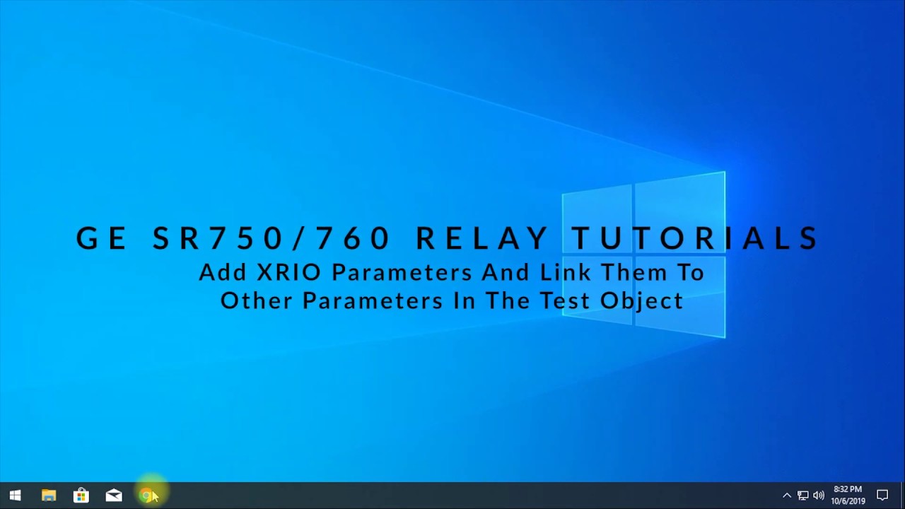 Part 4: GE SR750 Relay - Add XRIO Blocks and Parameters In The Test ...