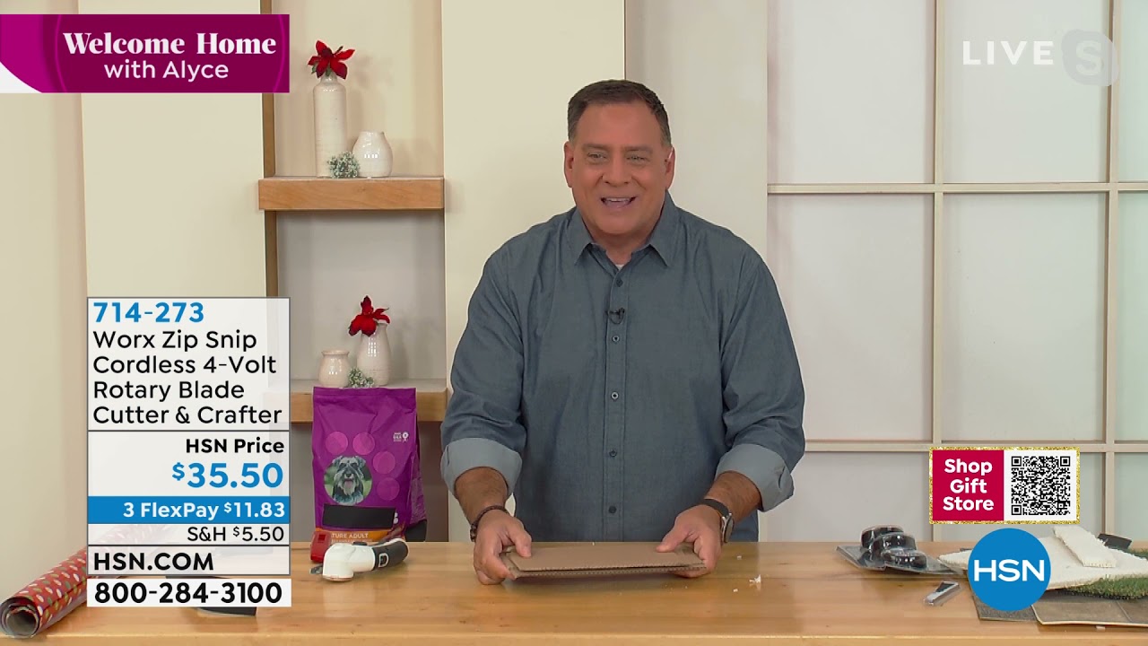 Worx Zip Snip Cordless 4Volt Rotary Blade Cutter Craft... - YouTube