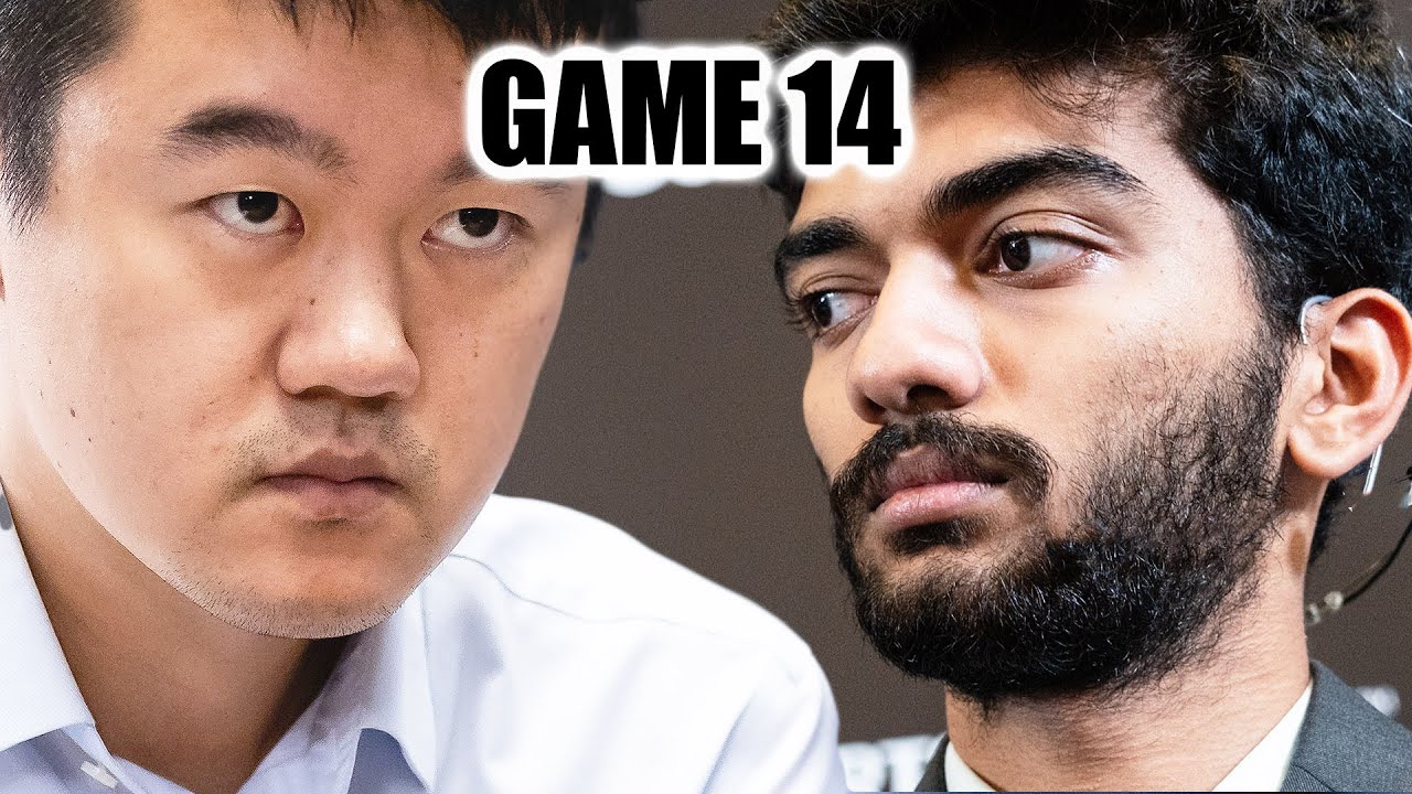 Ding vs Gukesh || GAME 14 || FIDE World Chess Championship Match 2024 ...