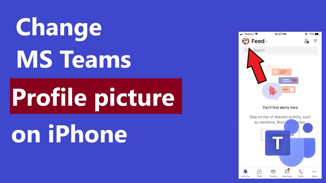 how to change profile picture on microsoft teams in iphone | change ...