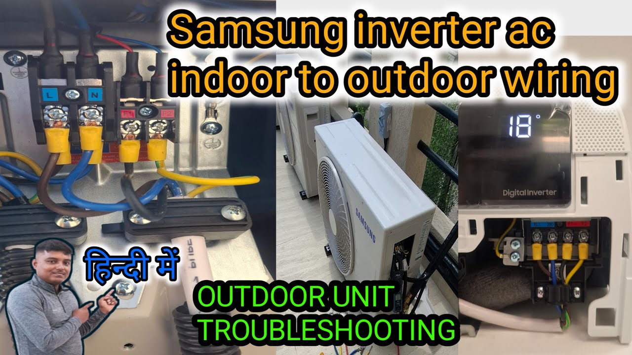 Samsung inverter ac indoor to outdoor wiring.split ac indoor outdoor ...