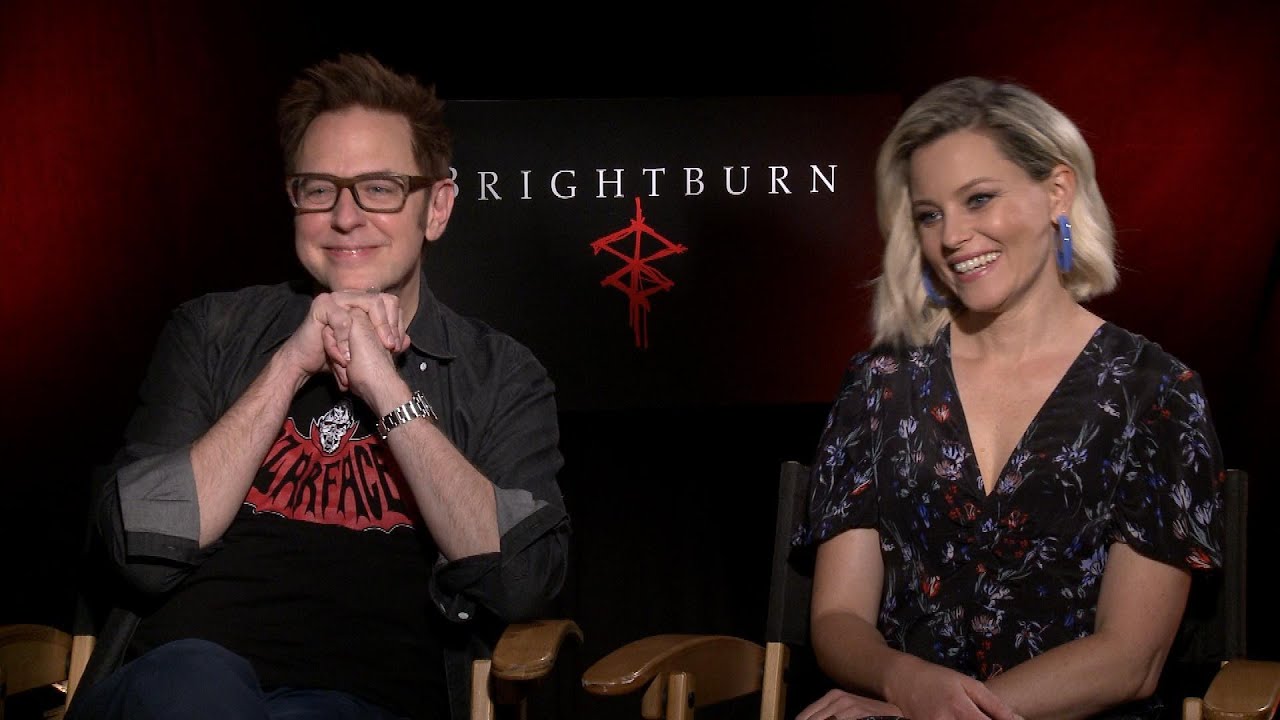 James Gunn and Elizabeth Banks | Brightburn Interview (Exclusive) - YouTube