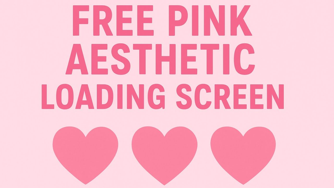 pink cute loading screen || free download || aesthetic loading screen ...