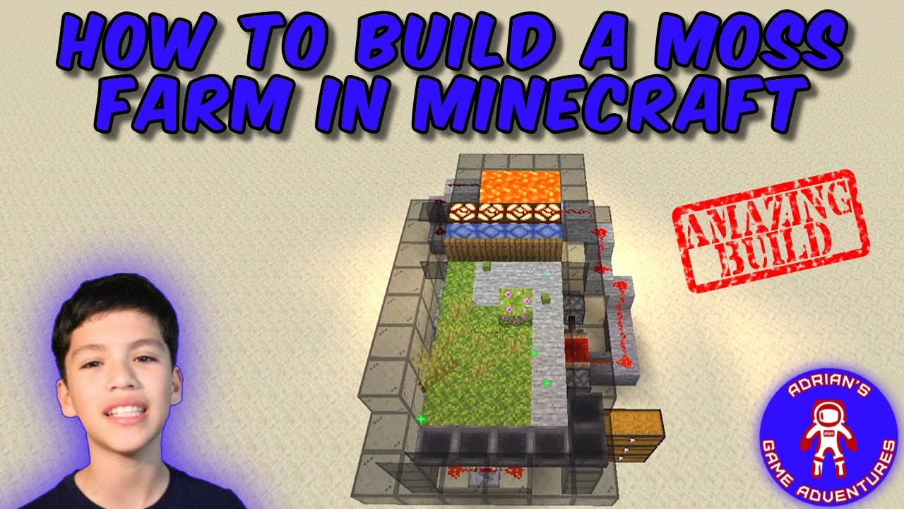 How To Build A Moss Farm In Minecraft - YouTube