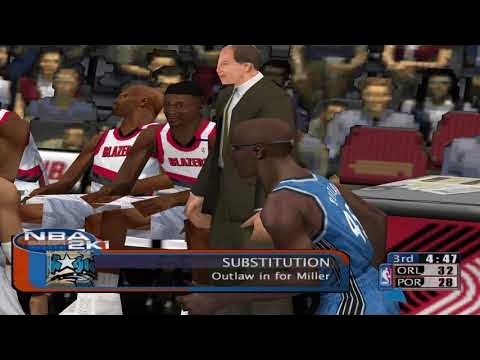NBA 2k1 Magic vs Blazers - YouTube