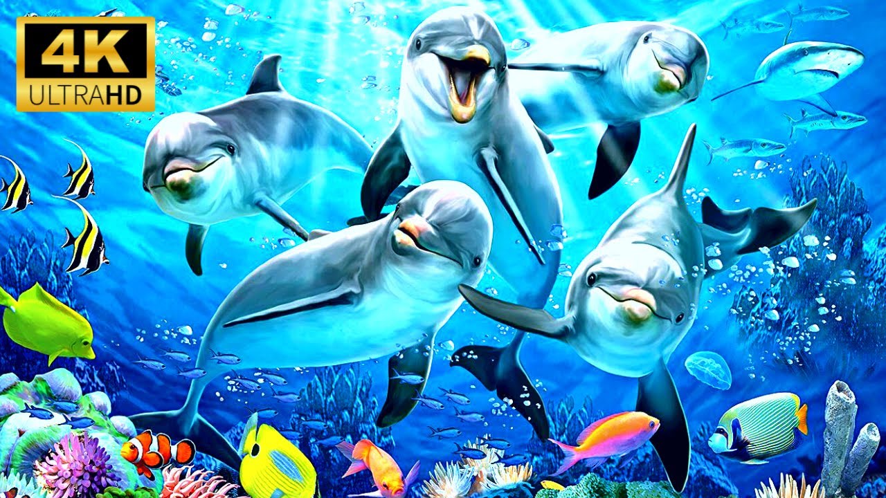 Dolphin therapy 🐬 Healing dolphin sounds | Dolphins sounds and noises ...