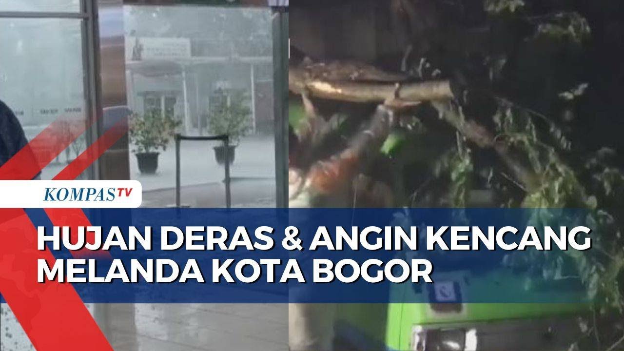 Hujan Deras Disertai Angin Kencang di Bogor Akibatkan Kaca Mal Pecah ...