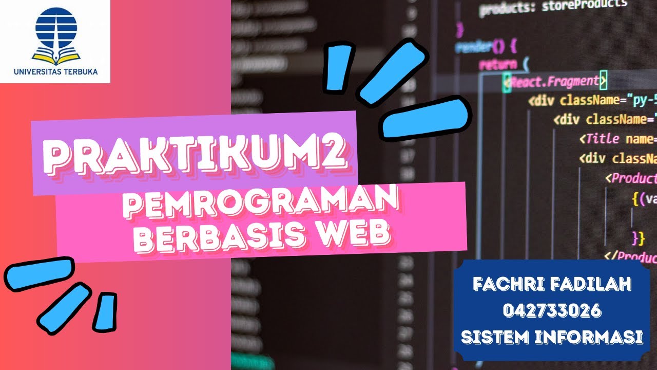 Tugas 2 - Pemrograman Berbasis Web Universitas Terbuka - YouTube