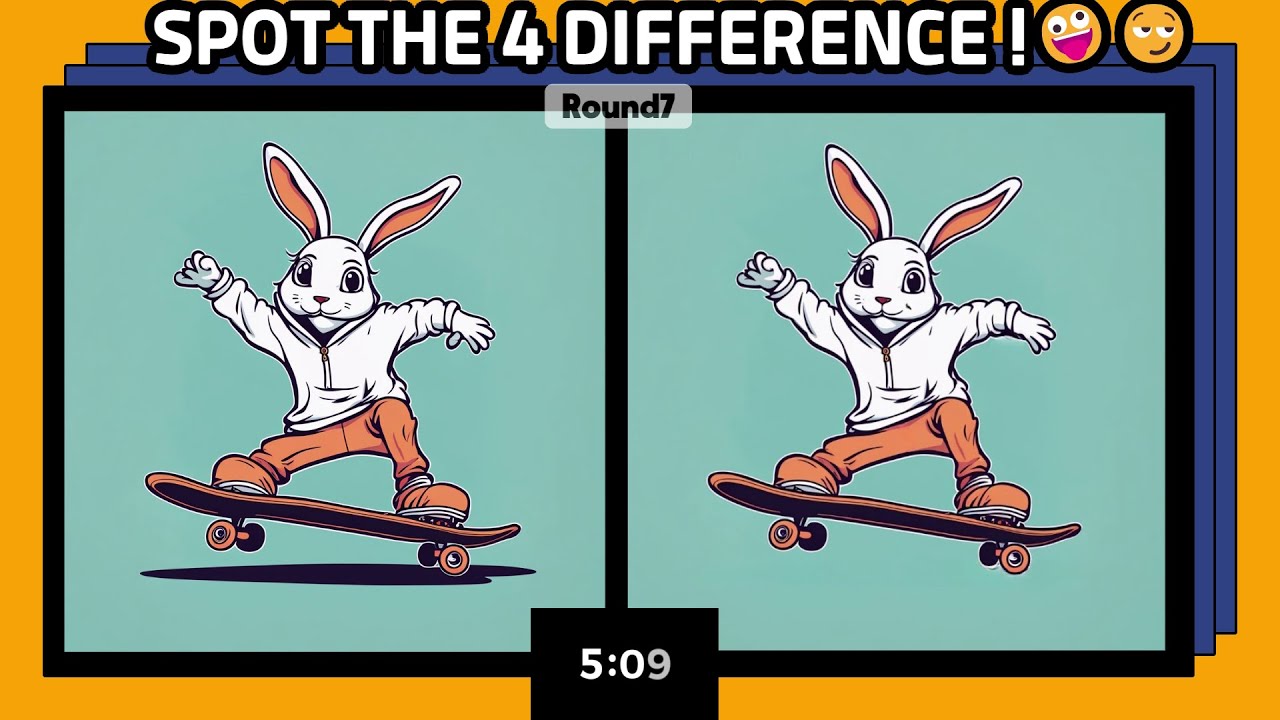 Find The Difference | Spot The Difference | Animal Picture Puzzle Game ...