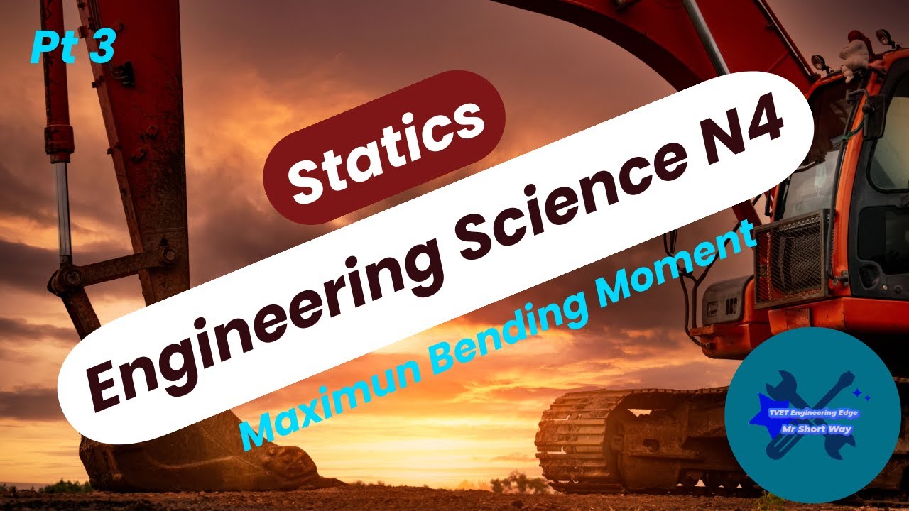Statics Pt 3 Engineering Science N4 Beams Maximum Bending Moment - YouTube
