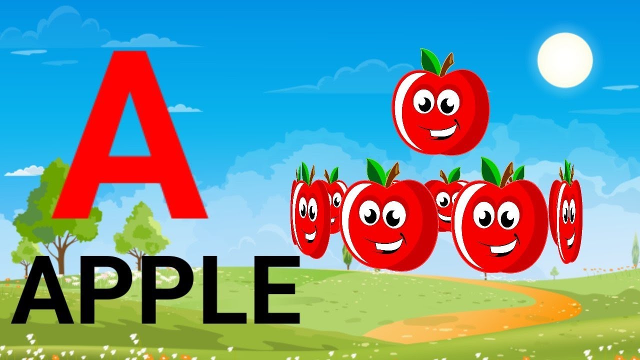 ABCD ll a for Apple ll B for Ball ll alphabet ll rhymes ll phonics song ...