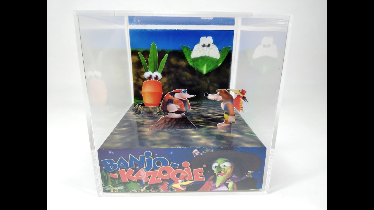 Banjo Kazooie Cube Diorama N64 Paper Craft - YouTube