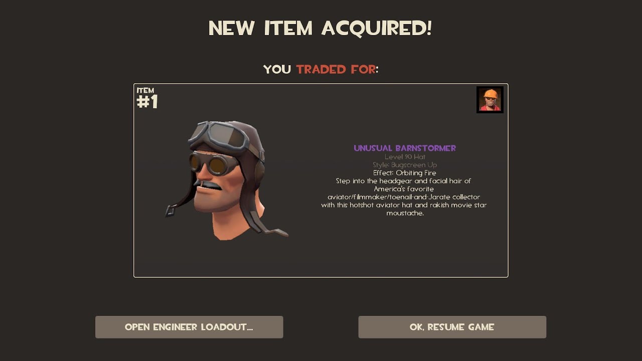 Team Fortress 2 - Unusual Barnstormer (Effect: Orbiting Fire) - YouTube