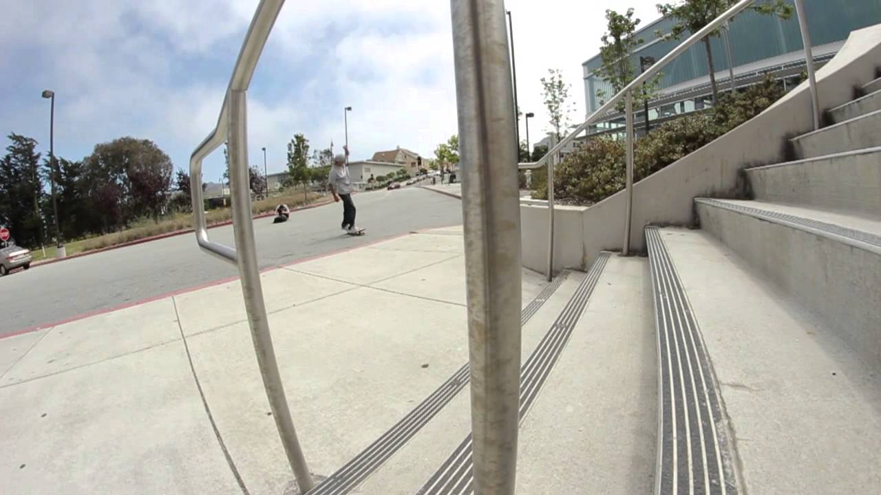 BIG FRONTSIDE FLIP OVER RAIL - YouTube