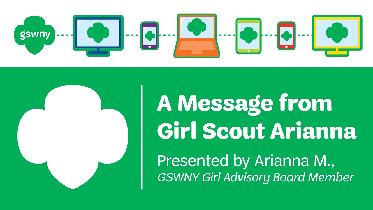 A message from Girl Scout Arianna - YouTube