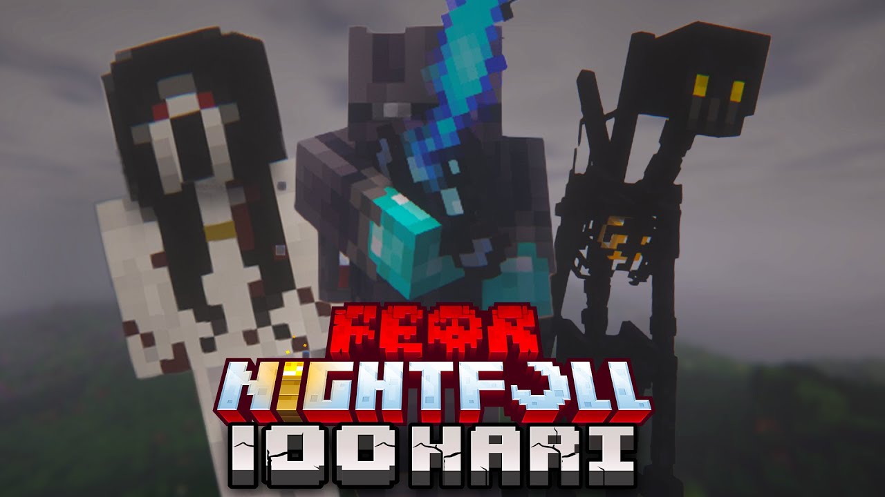 100 Hari Di Minecraft Hardcore Fear Nightfall (Part 2) - YouTube