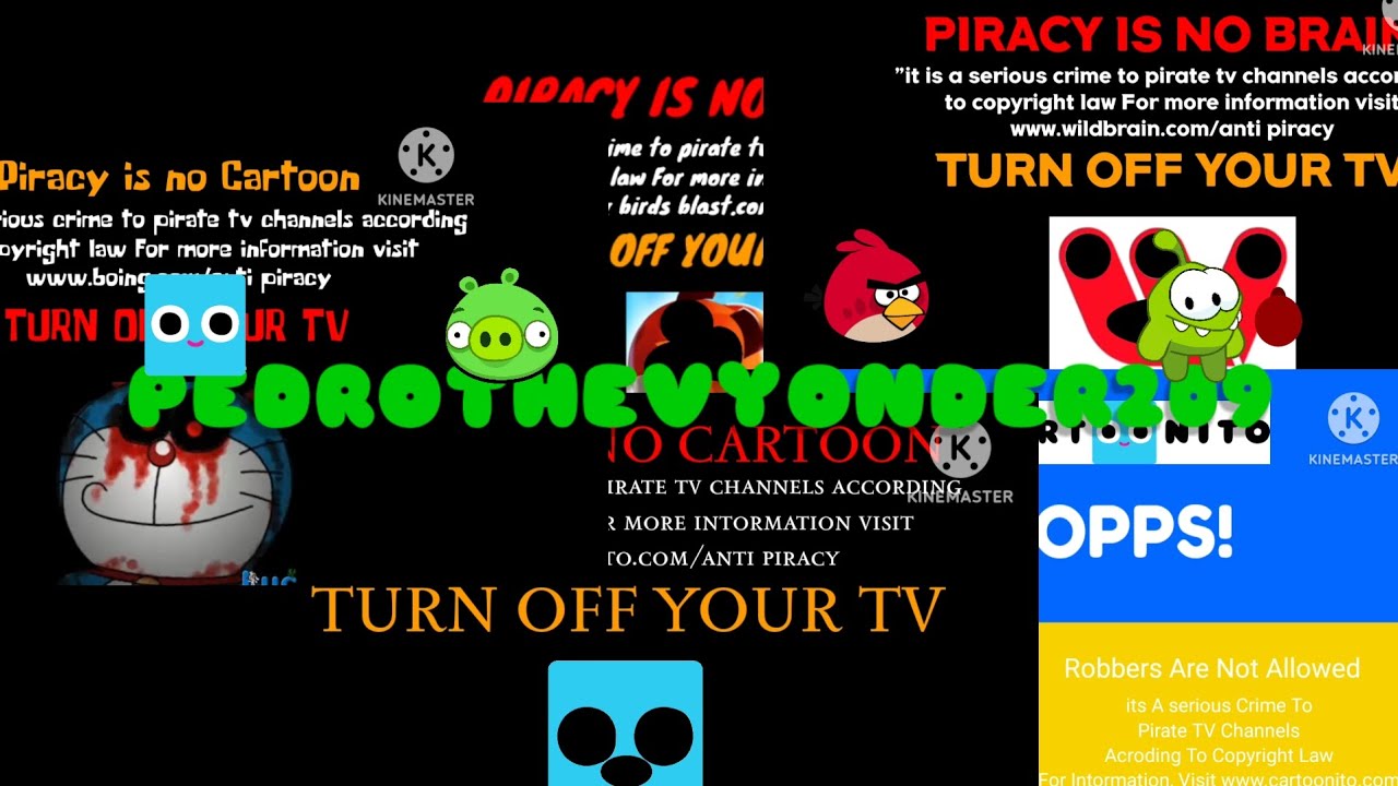 anti piracy screens lands - YouTube