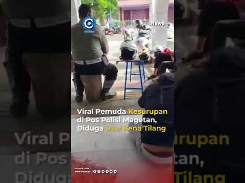 Viral Pemuda Kesurupan di Pos Polisi Magetan, Diduga Usai Kena Tilang