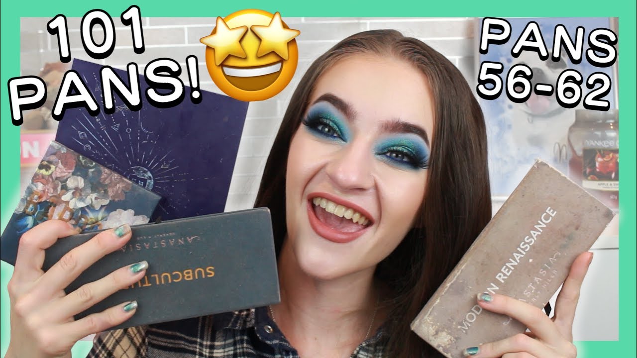 101 PANS PROJECT PAN (7 more eyeshadow pans!) - YouTube