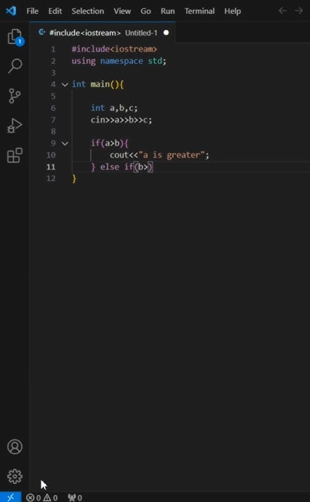 Nested If If Else Program In C By Vs Codeyoutubeshorts Viral Trending Reels Computer
