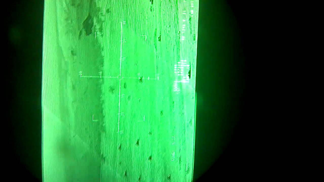 IR flare though night vision - YouTube