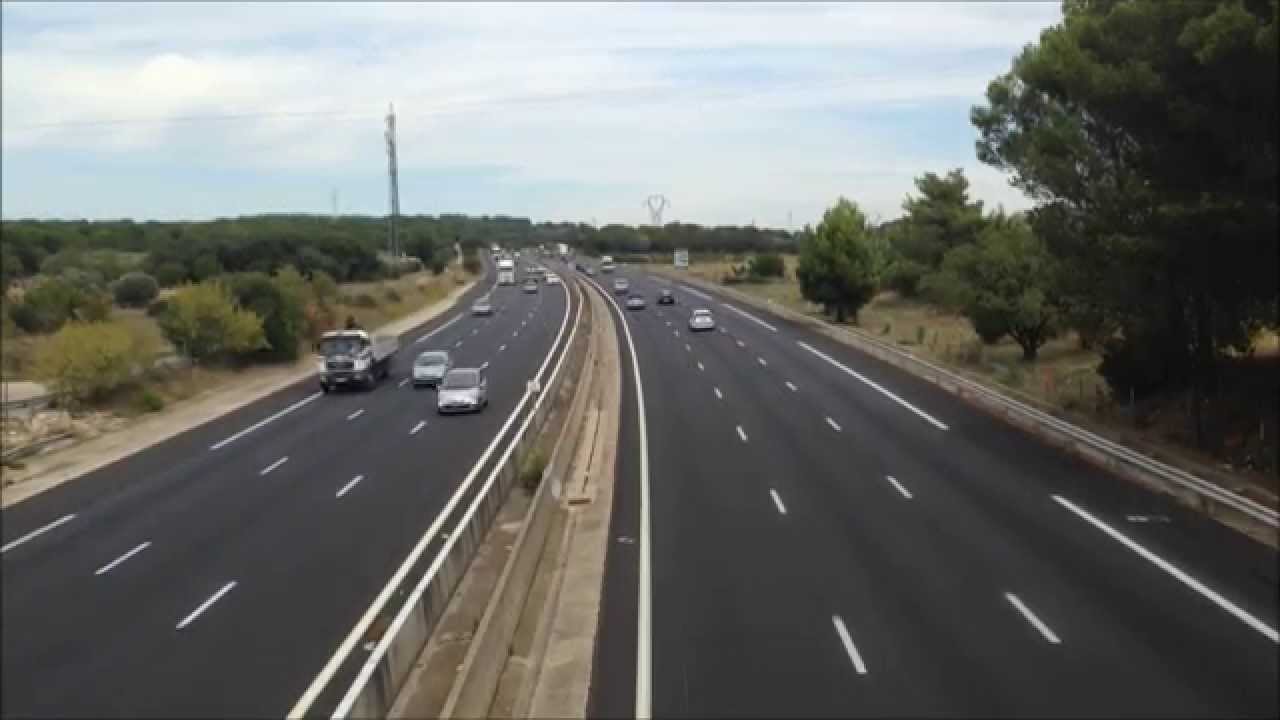 Autoroute A9. - YouTube