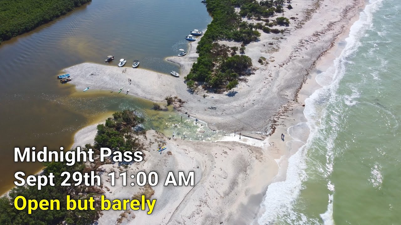 Midnight Pass Open after Hurricane Helene but actually, no - YouTube