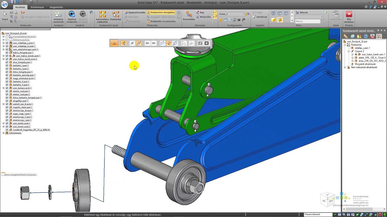 Solid Edge - Szerelési robbantott ábrák készítése és Quadrispace integráció - YouTube