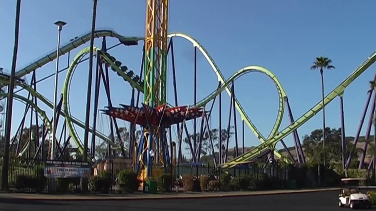 Six Flags Discovery Kingdom rides - YouTube