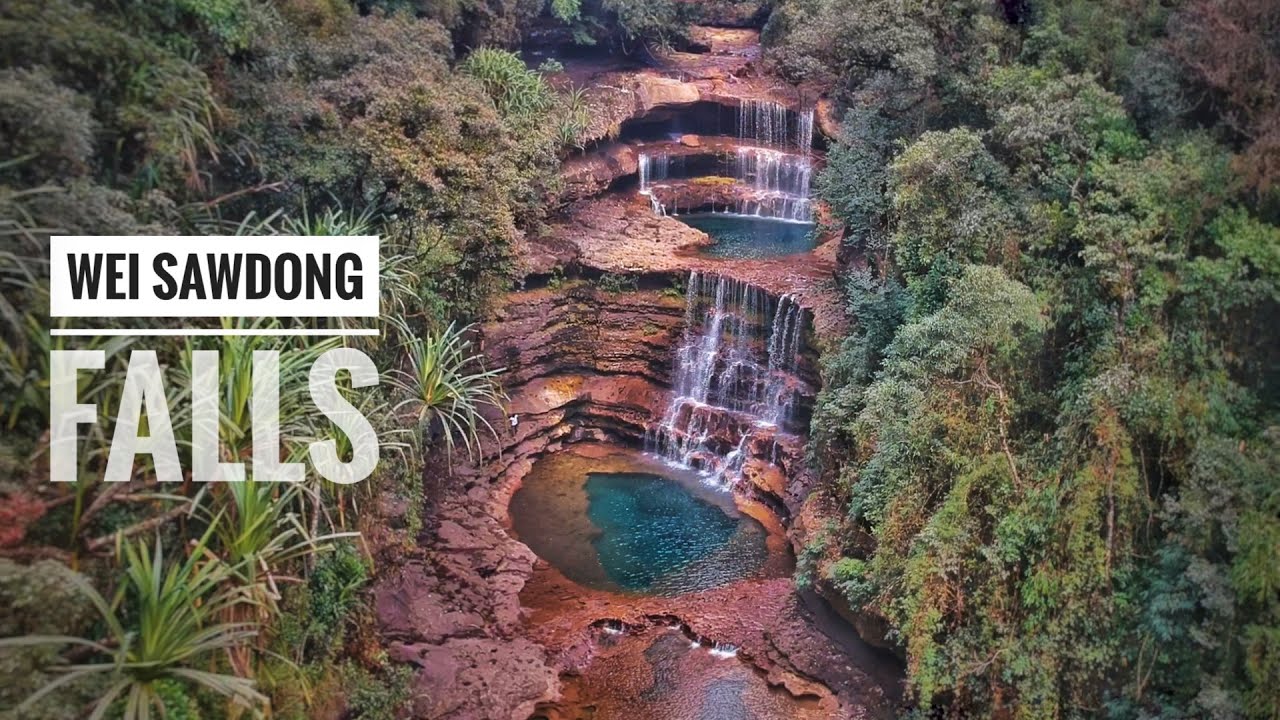 Wei Sawdong Falls | Meghalaya | Aerial & 360 shots | Cinematic - YouTube