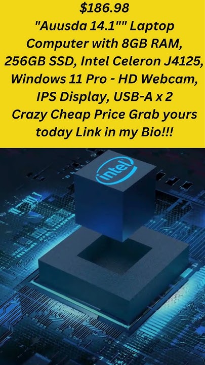 Auusda Laptop Computer With 8GB LPDDR4 256GB SSD, Intel - YouTube