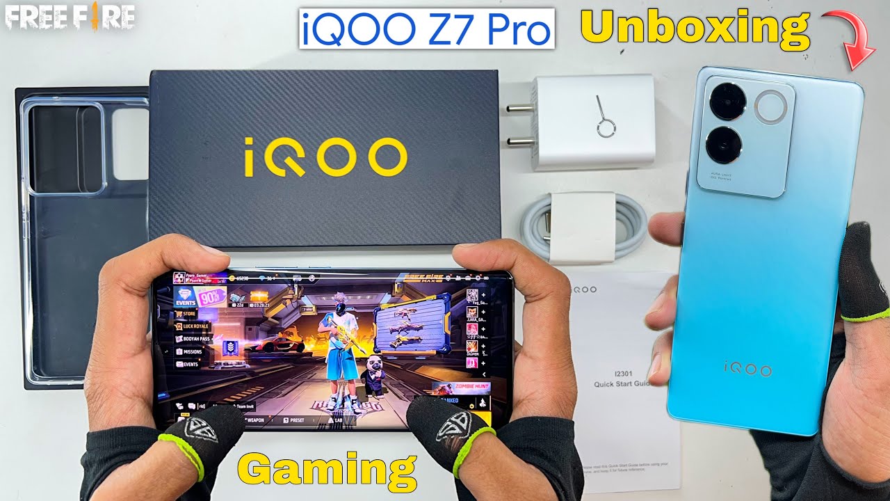 iQOO Z7 Pro unboxing and all features and gaming test MediaTek ...