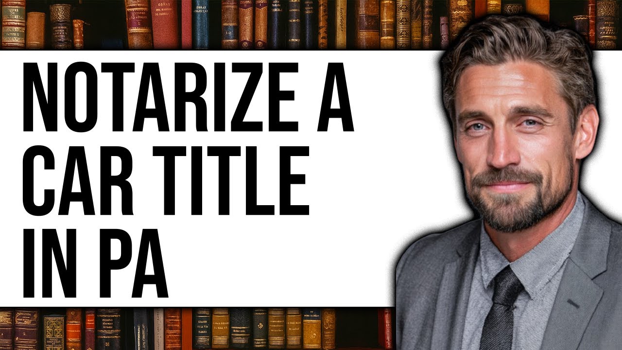 How to Notarize a Car Title in PA - YouTube