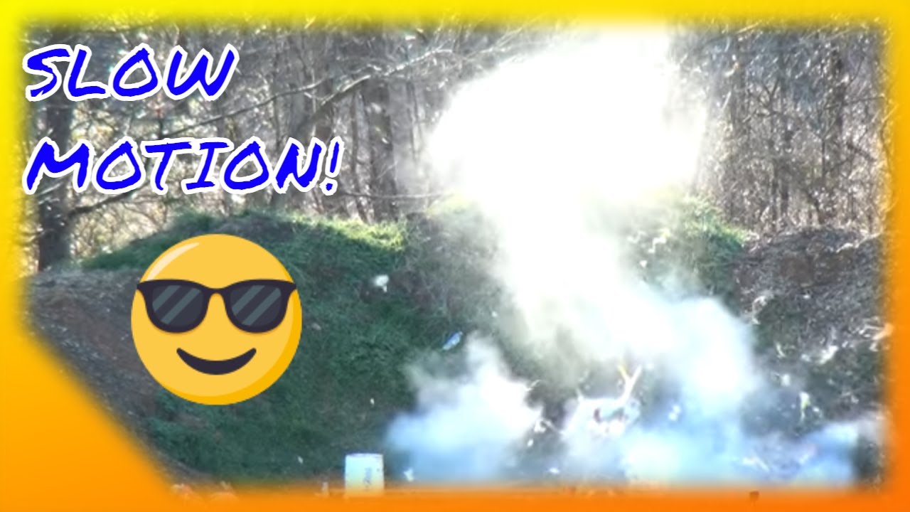 Slow Motion Tannerite! Explosion! - YouTube