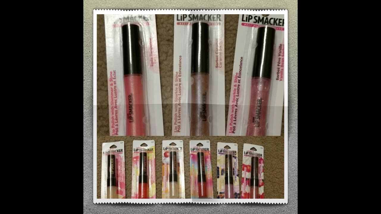 First Impression/Review Of Dollar Tree Lip Smacker Finds - YouTube
