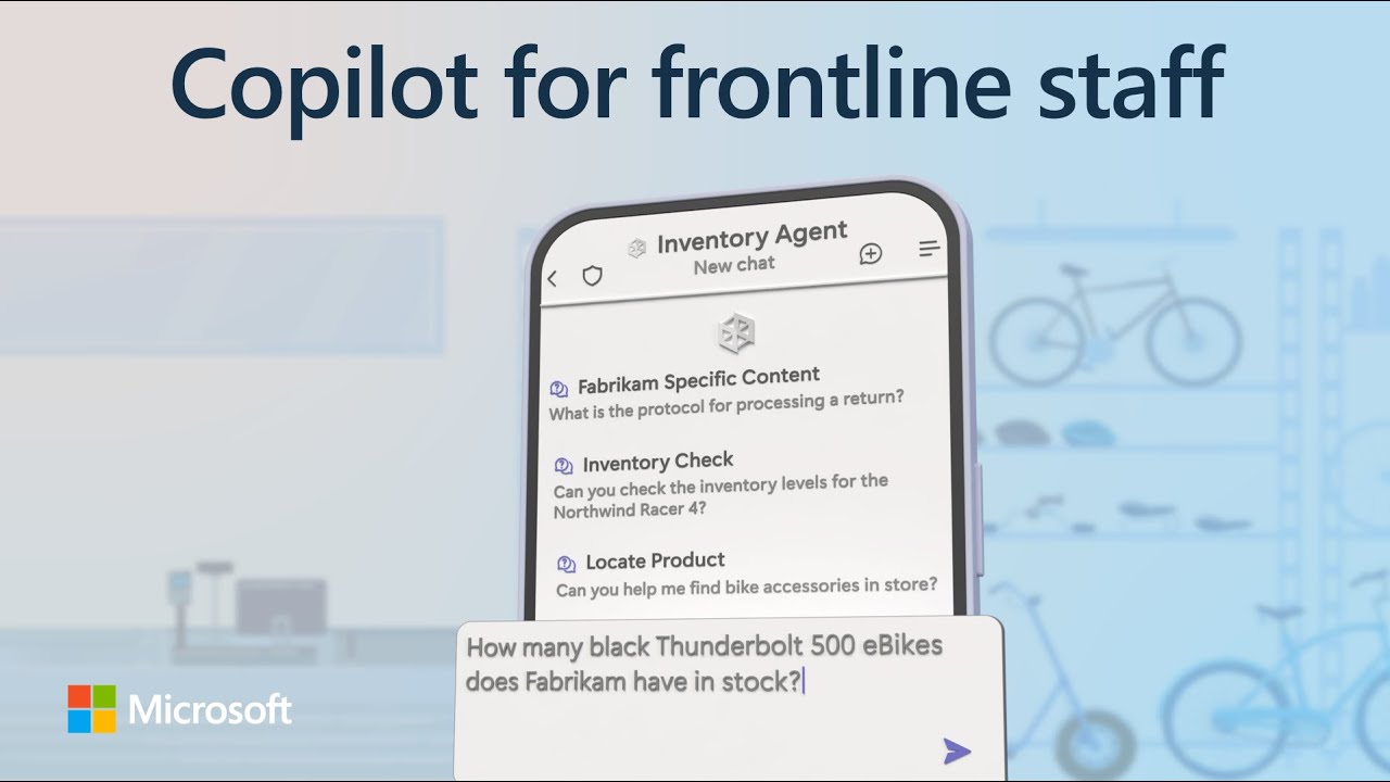 New agents and Copilot Chat for frontline staff - YouTube