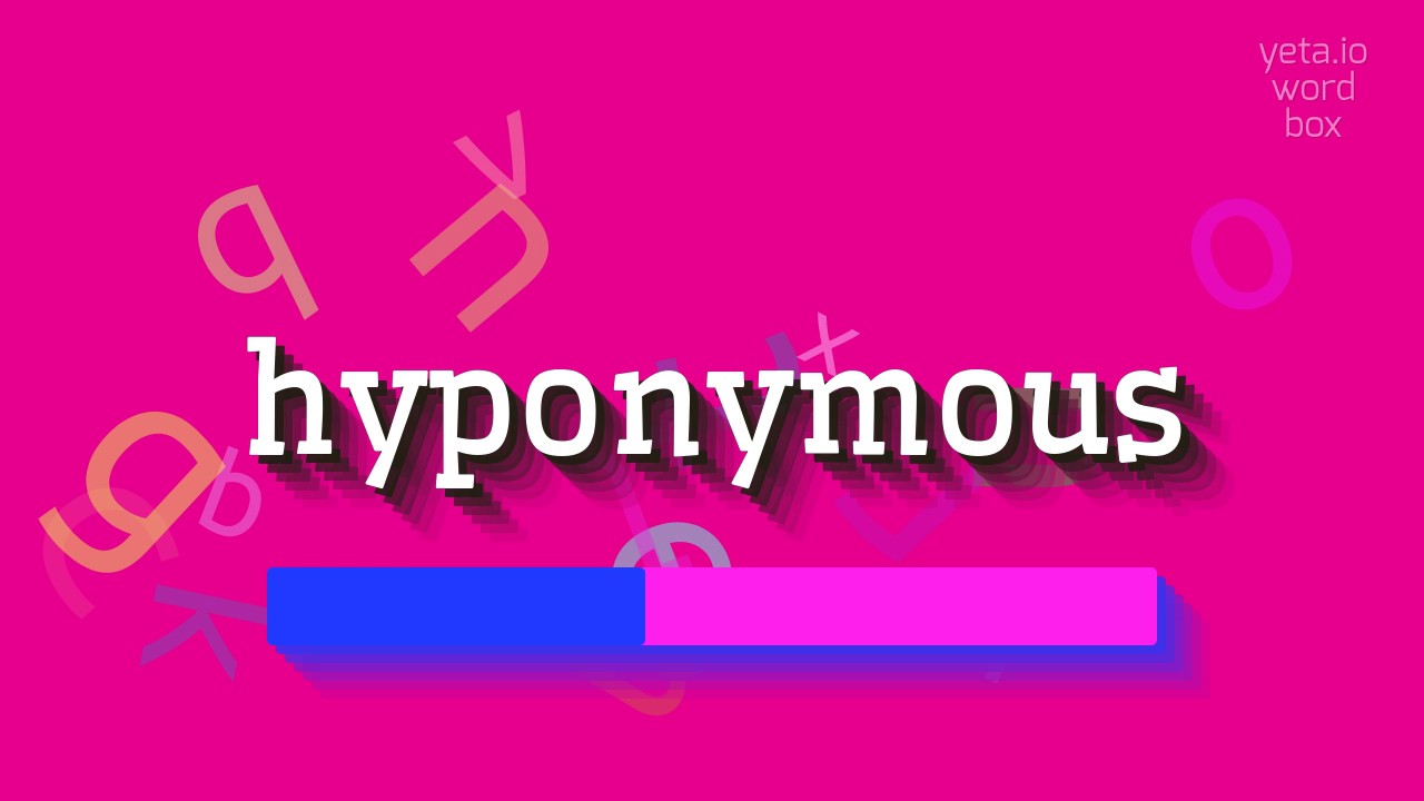 How to say "hyponymous"! (High Quality Voices) - YouTube