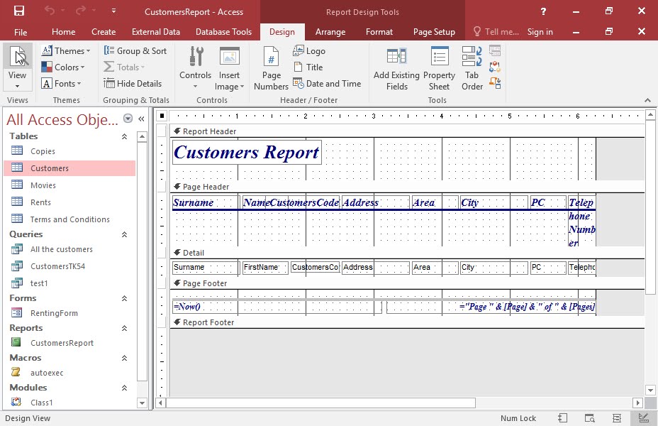 A report is already open. Change the view to print preview. - YouTube