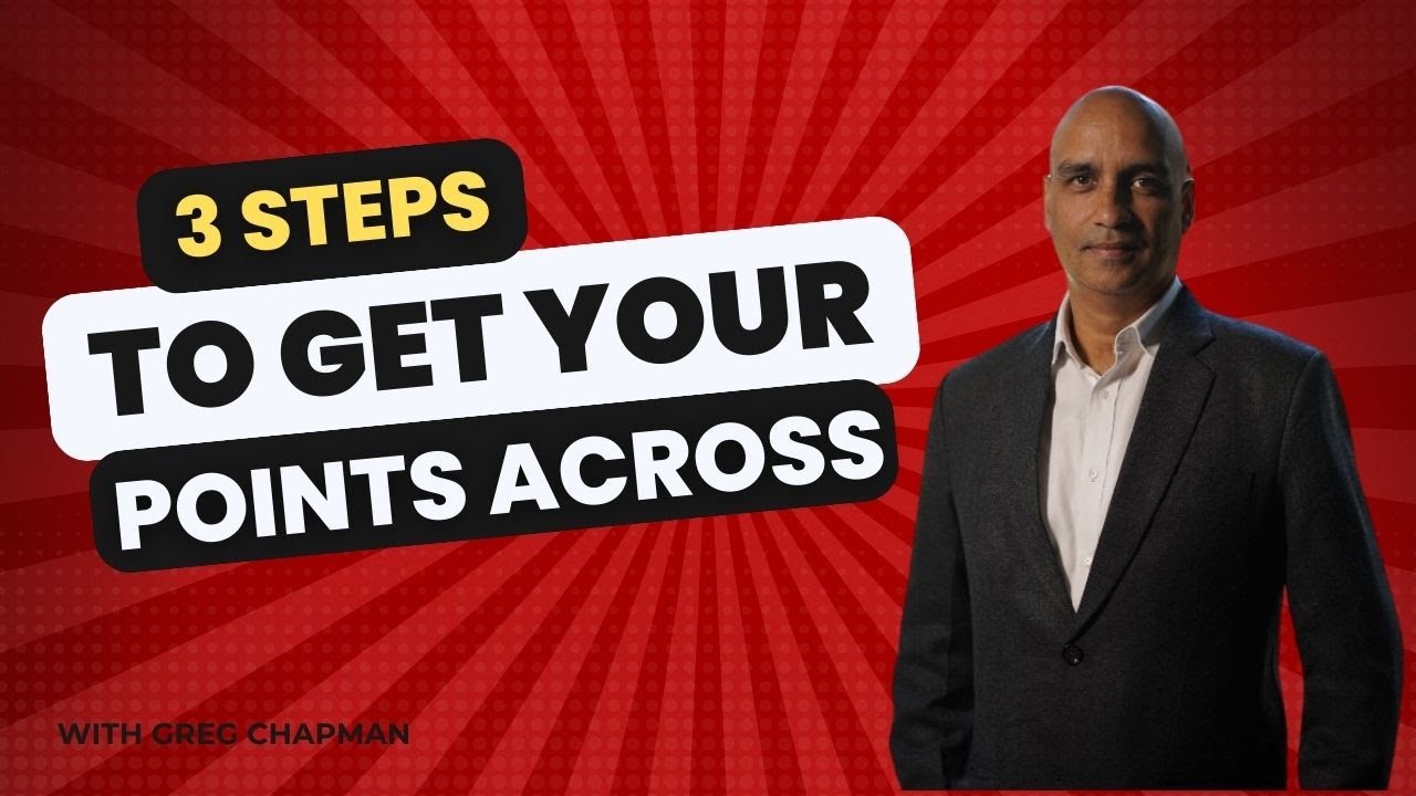 3 STEPS TO GET YOUR POINT ACROSS /REMARKABLY YOU - YouTube