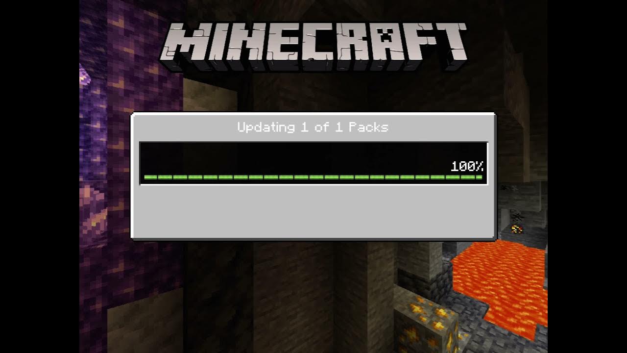 Minecraft load up screen - YouTube