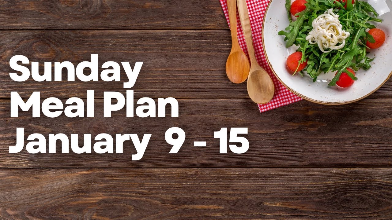 Sunday meal plan will help you survive the week! - YouTube